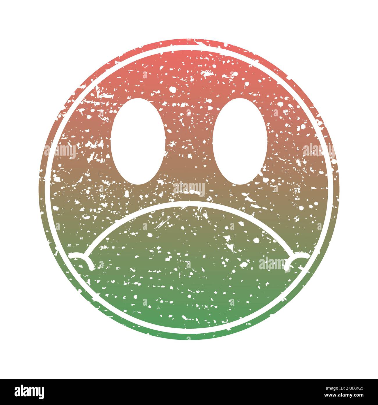 Funny emoji with gritty texture artwork design. EPS 10, Editable ...