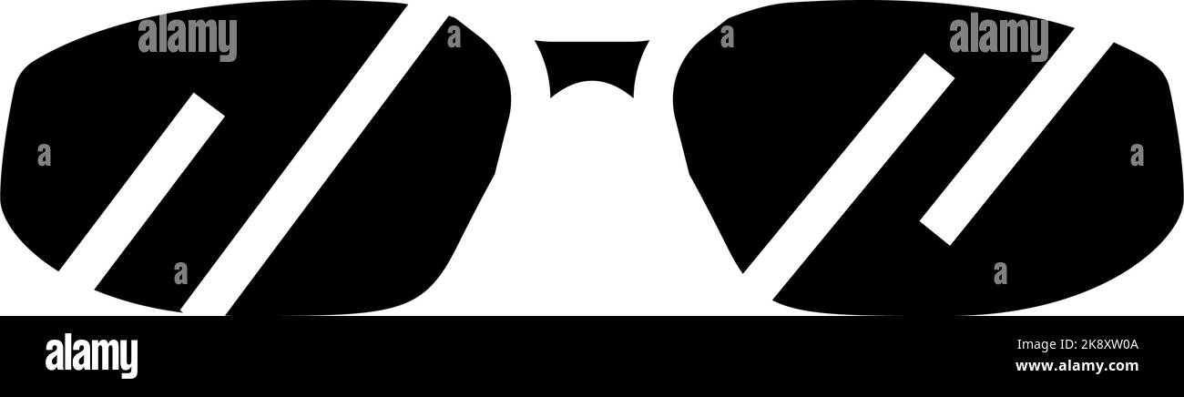 cool glasses optical glyph icon vector illustration Stock Vector Image ...