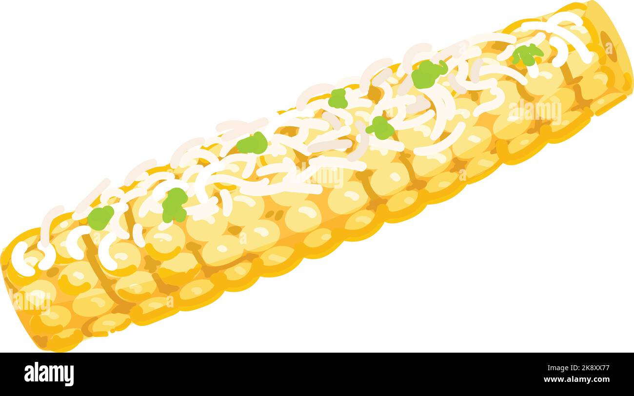 Mexican corn icon cartoon vector. Spicy food Stock Vector Image & Art ...