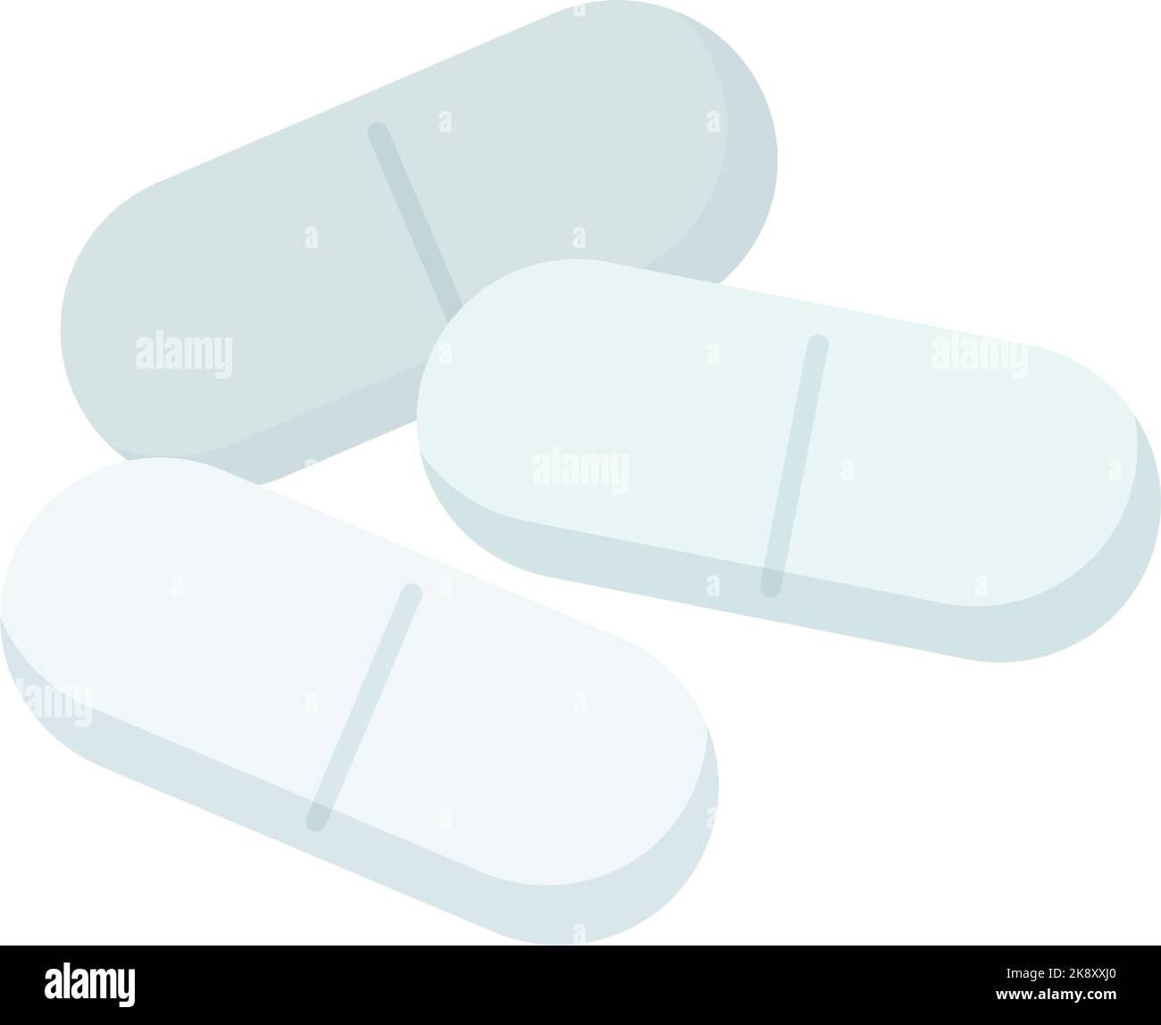 White pill icon cartoon vector. Cold patient Stock Vector Image & Art ...