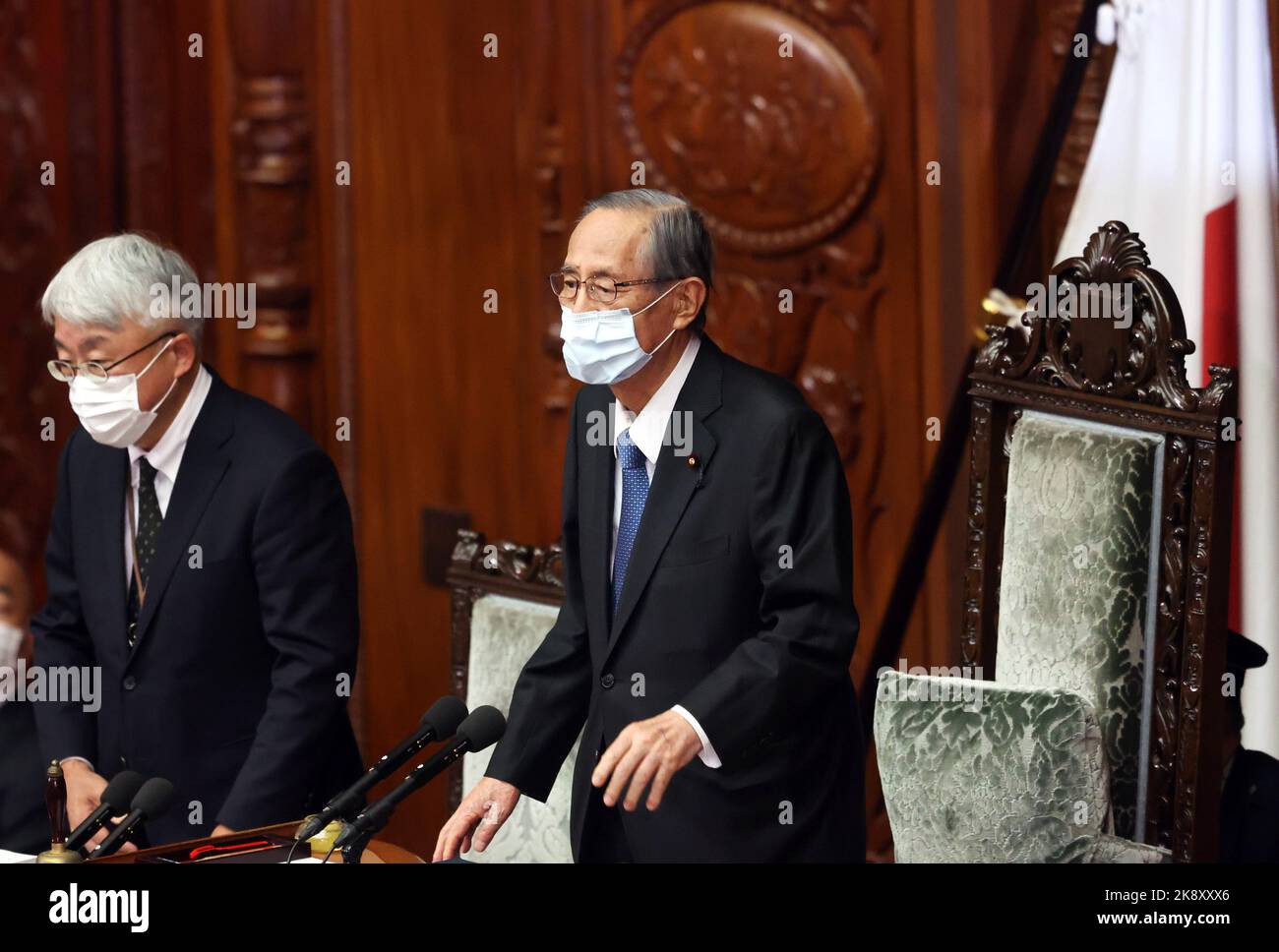 Tokyo, Japan. 25th Oct, 2022. Parliament speaker Hiroyuki Hosoda ...