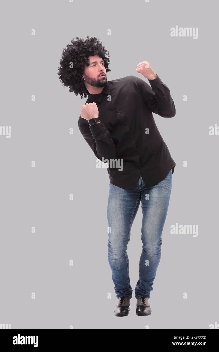 Black guy dancing celebrating hi-res stock photography and images - Alamy
