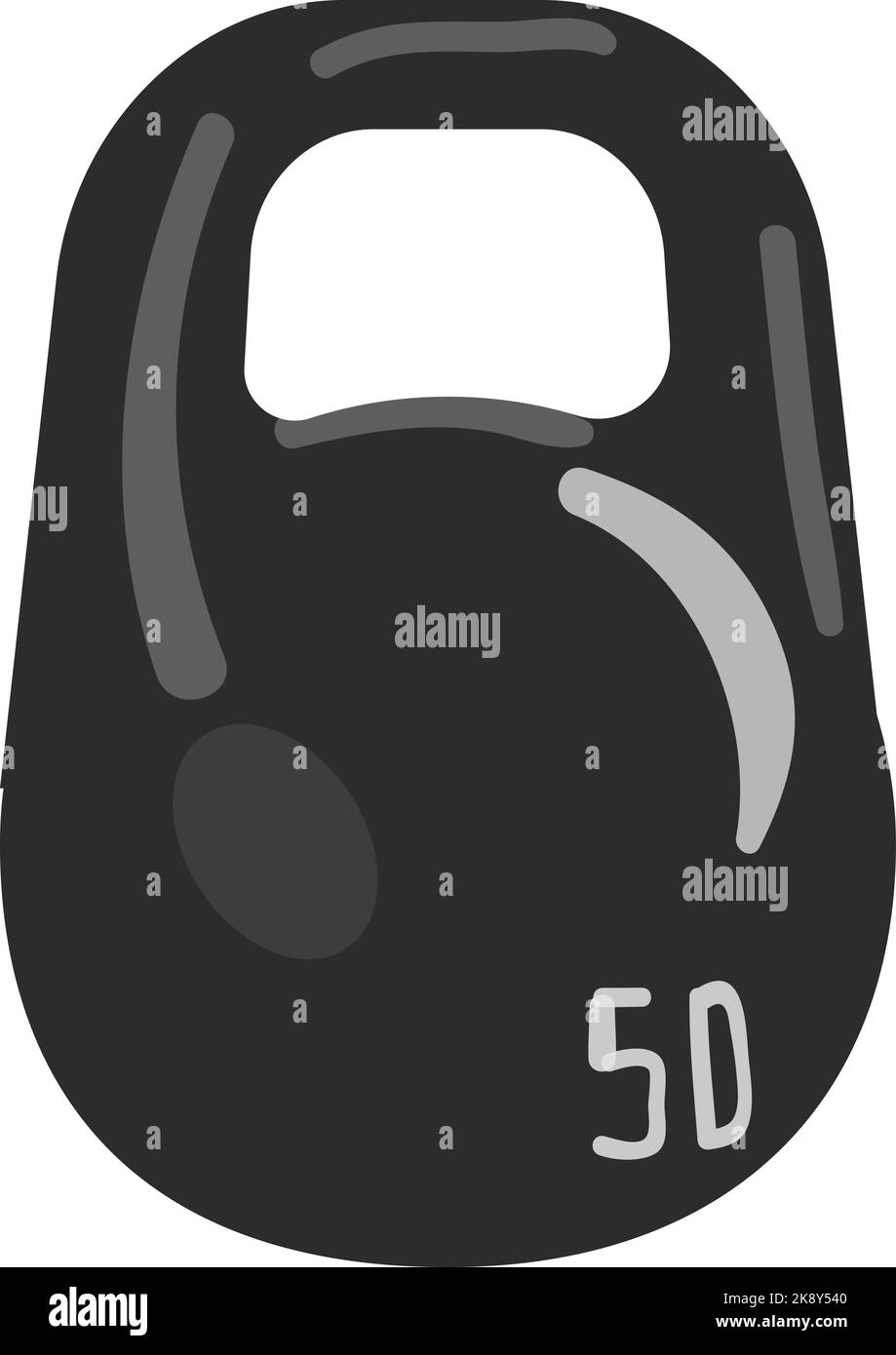 Kettlebell equipment icon cartoon vector. Gym weight Stock Vector Image ...