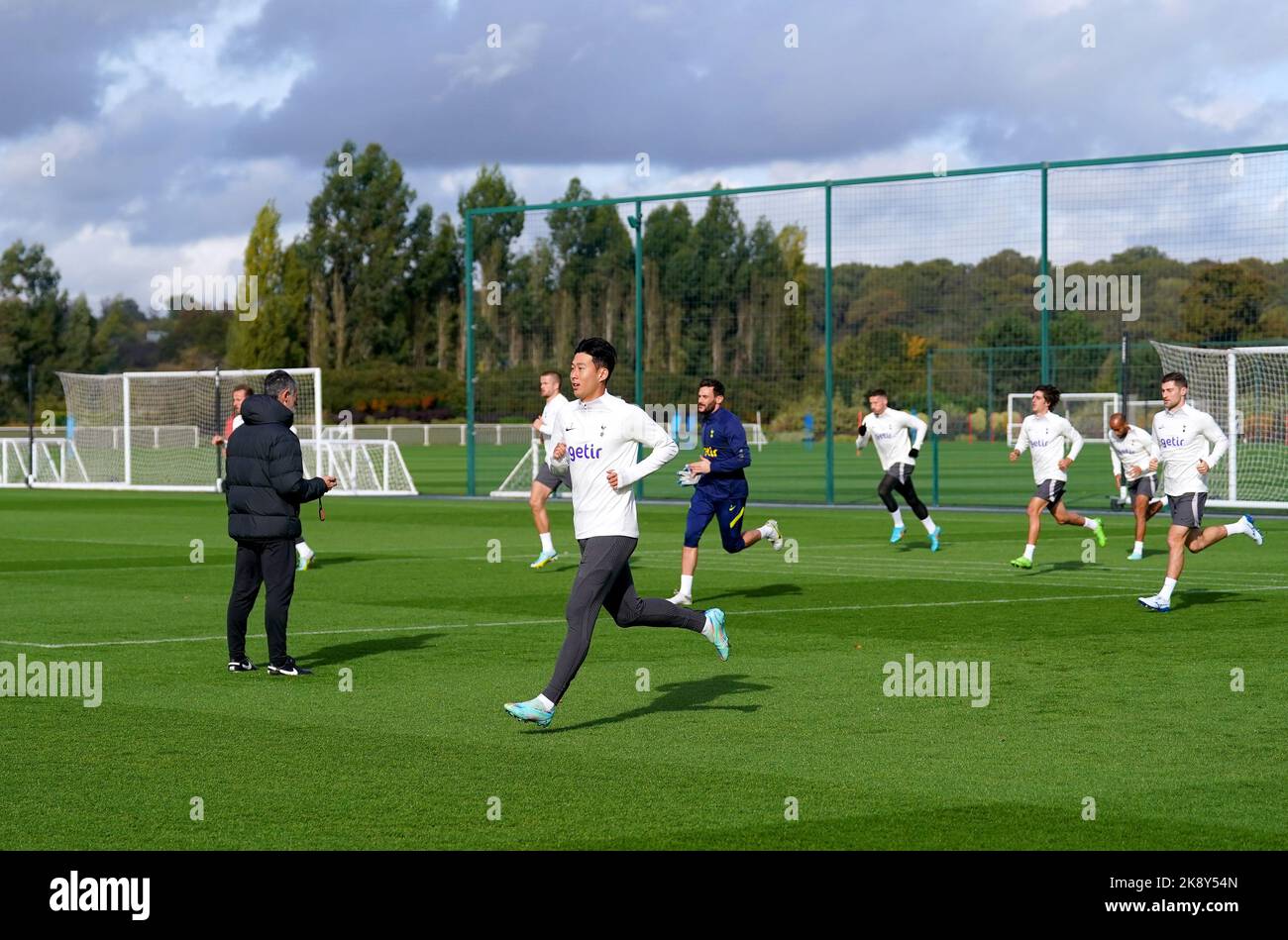 Tottenham Hotspur's Son Heung-min during a training session at the ...