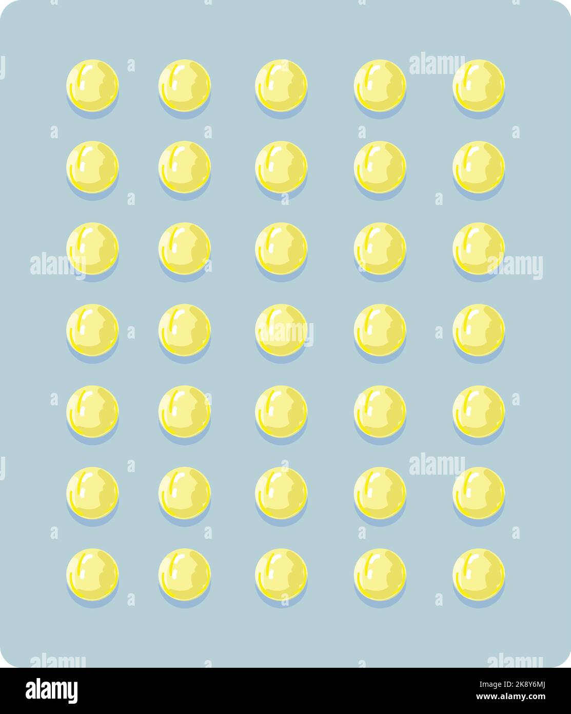 Yellow pill blister icon cartoon vector. Tablet medicine Stock Vector ...