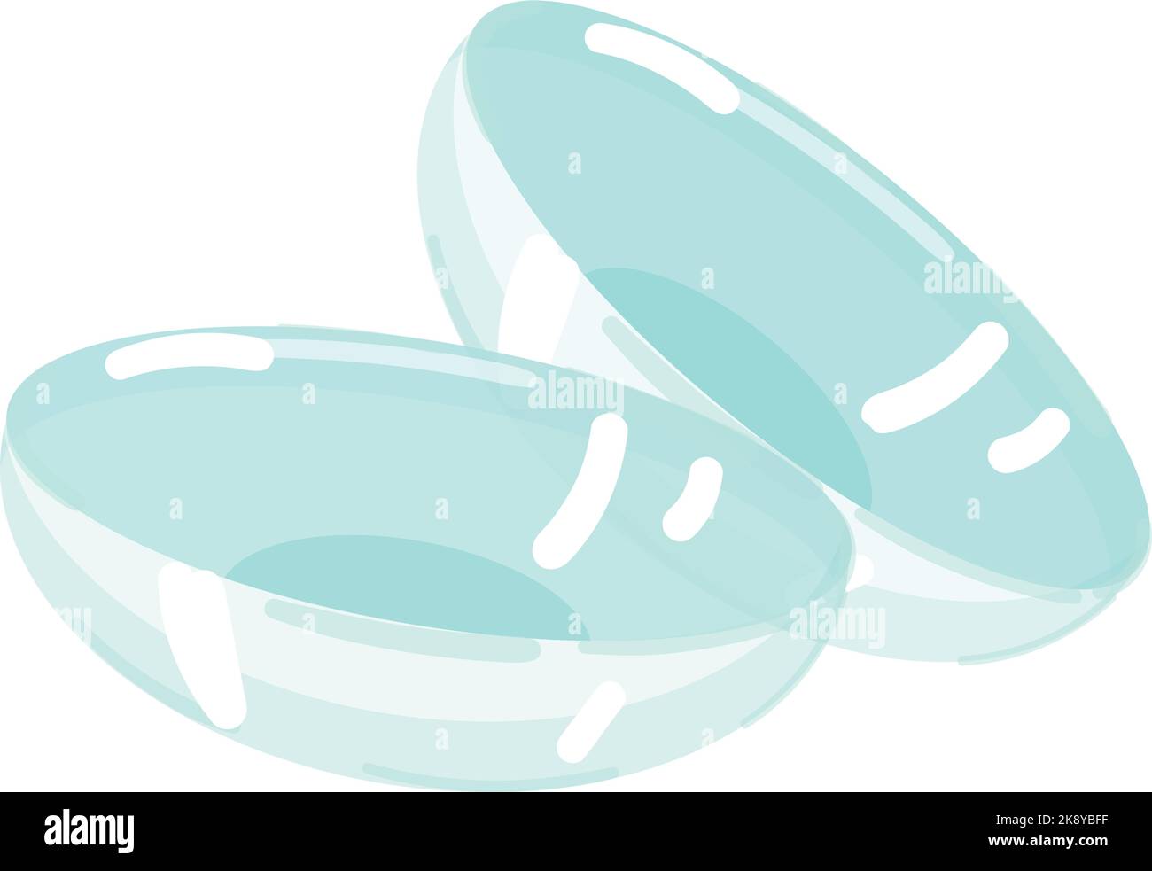 Modern contact lens icon cartoon vector. Eye case Stock Vector Image ...