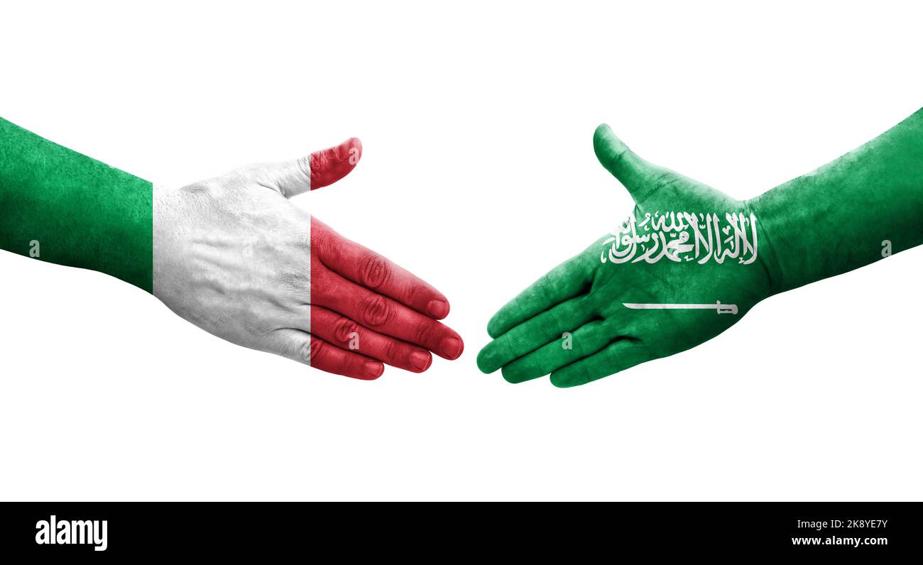 Saudi arabia italy handshake hi-res stock photography and images - Alamy