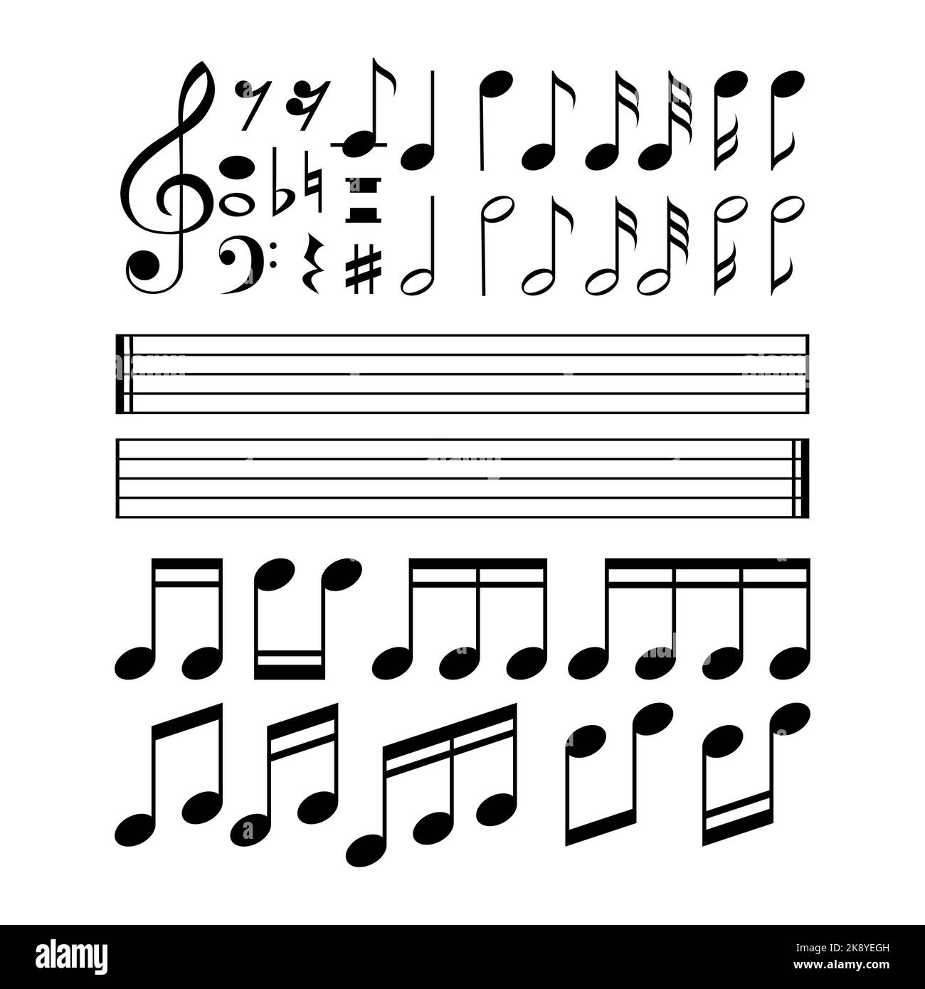 Musical note artwork design Stock Vector Image & Art - Alamy