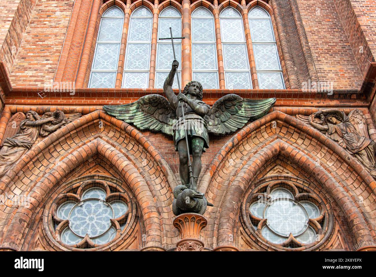 Angel snake cross statue hi-res stock photography and images - Alamy