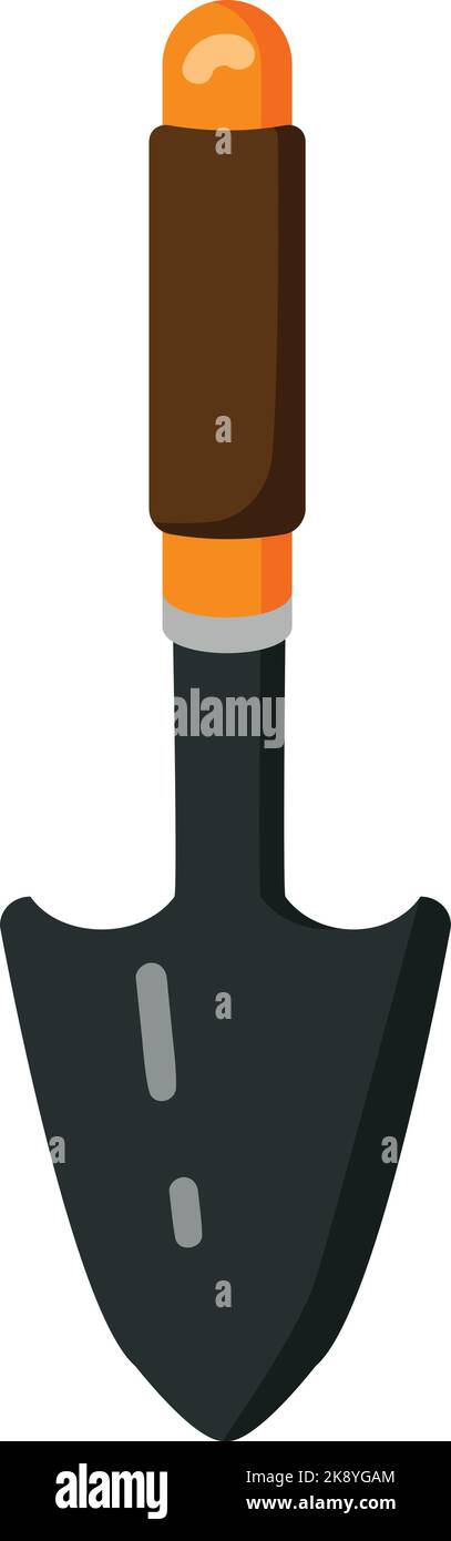 Handle shovel icon cartoon vector. Farm tool Stock Vector Image & Art ...