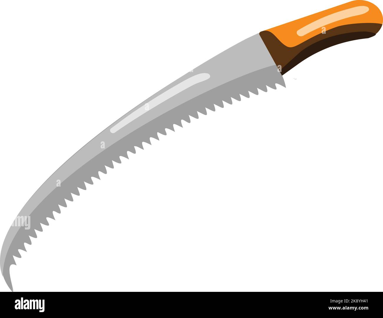 Tree hand saw icon cartoon vector. Farm tool Stock Vector Image & Art ...