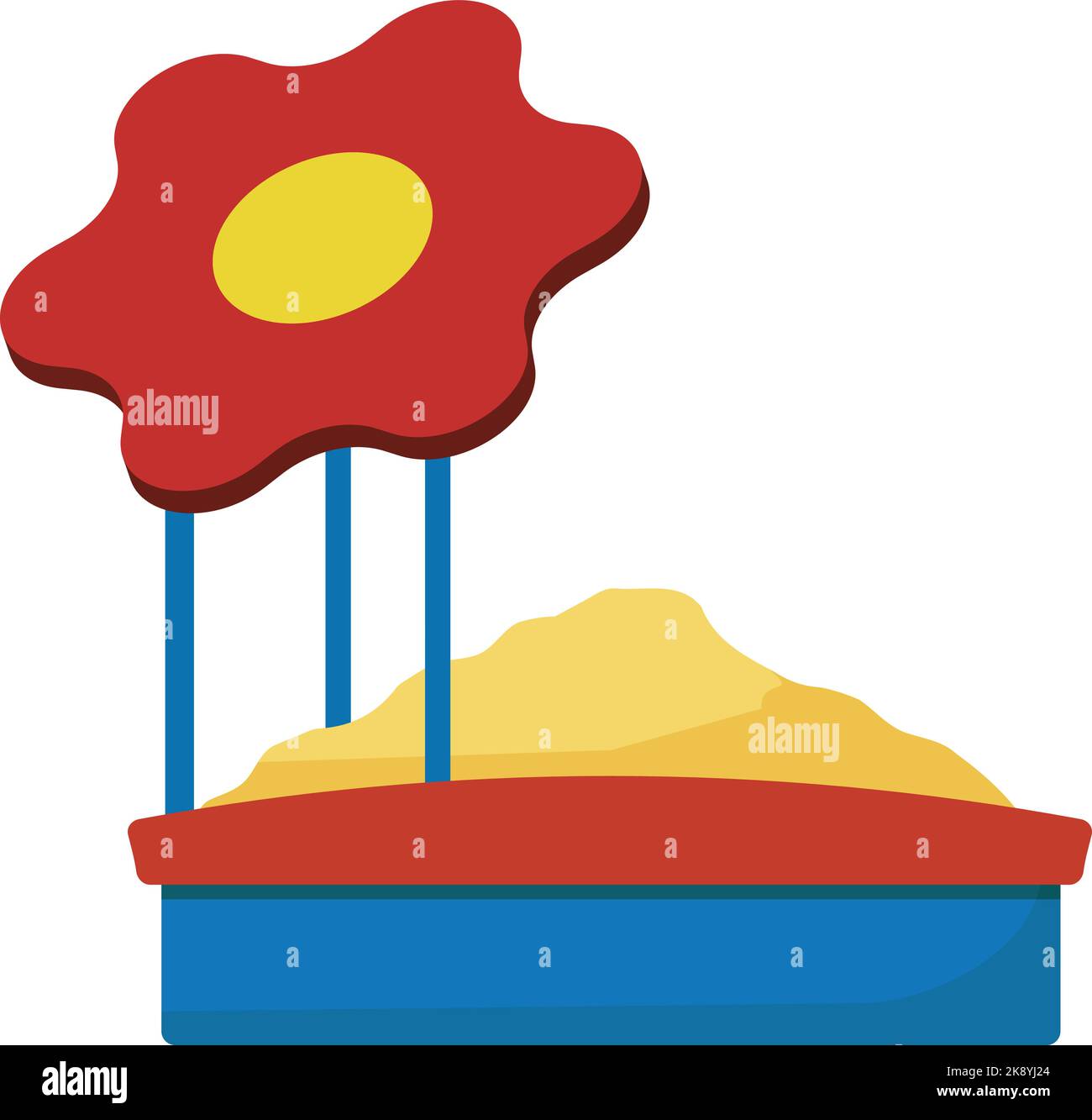 Kid sand box icon cartoon vector. Game play Stock Vector Image & Art ...