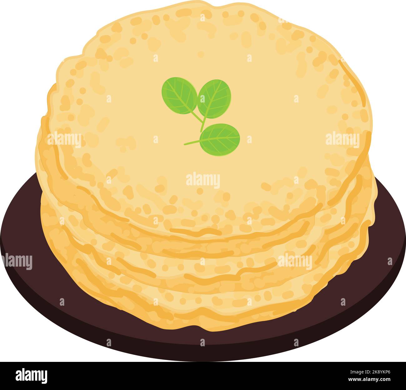 Mexican tortillas icon cartoon vector. Spicy food Stock Vector Image ...