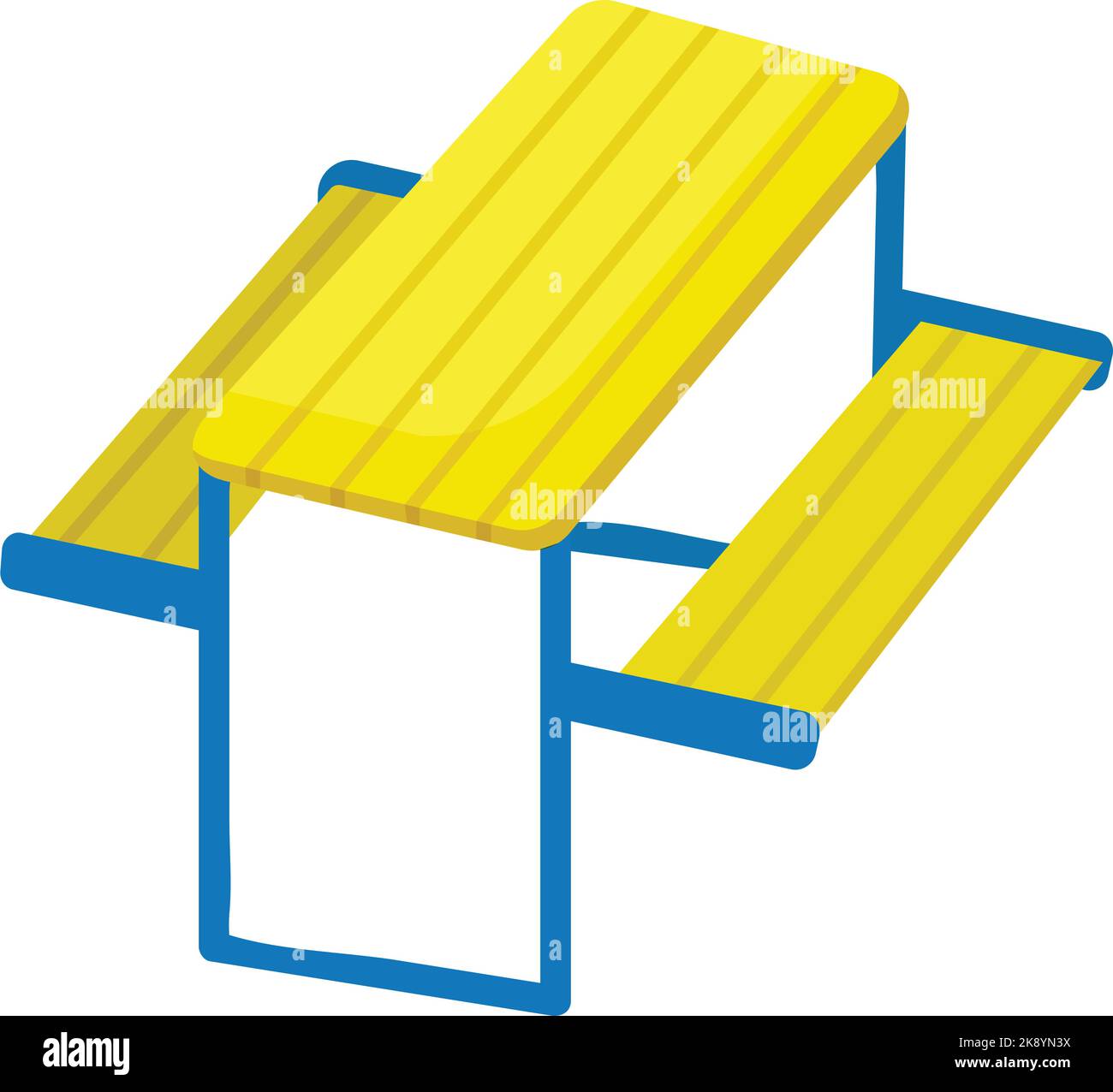 Playground bench icon cartoon vector. Park outdoor Stock Vector Image ...