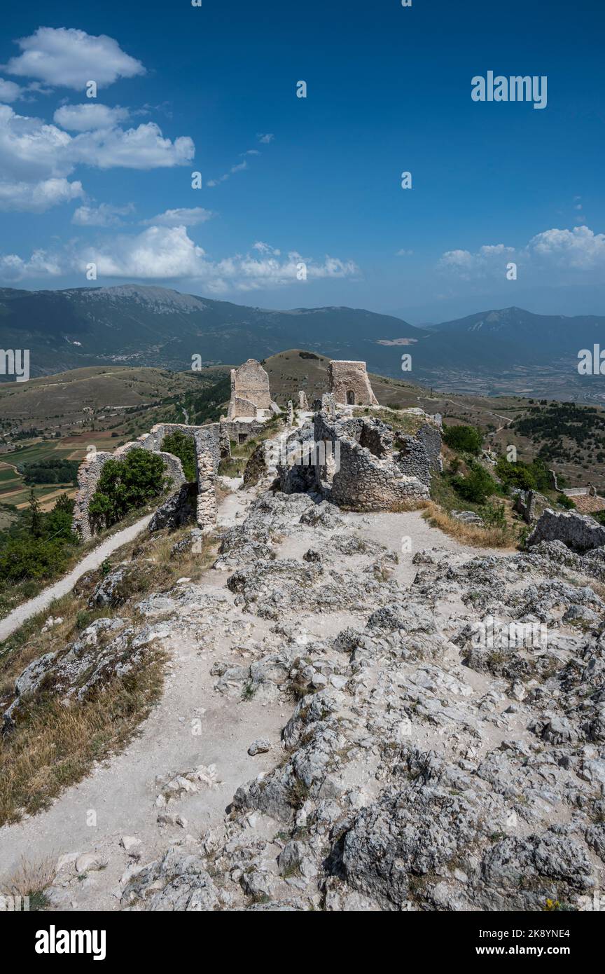 The ancient castle of Rocca Calascio where the film Ladyhawke was ...
