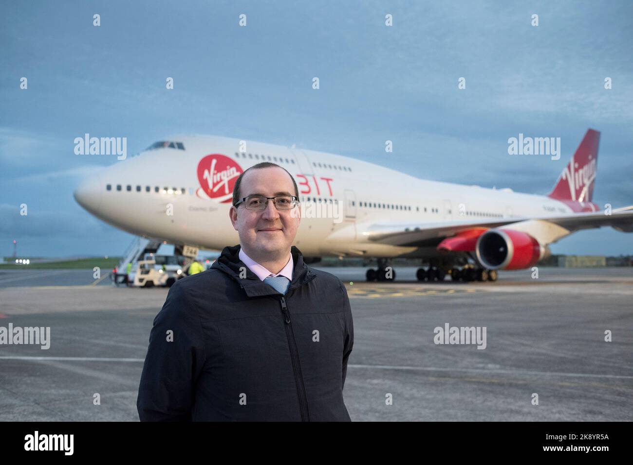 A very pleased Matt Archer, Commercial Space Director at the UK Space ...