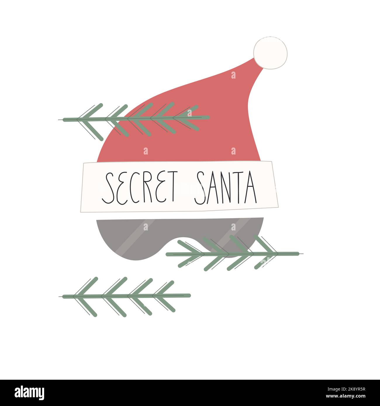 Secret santa cartoon hi-res stock photography and images - Alamy