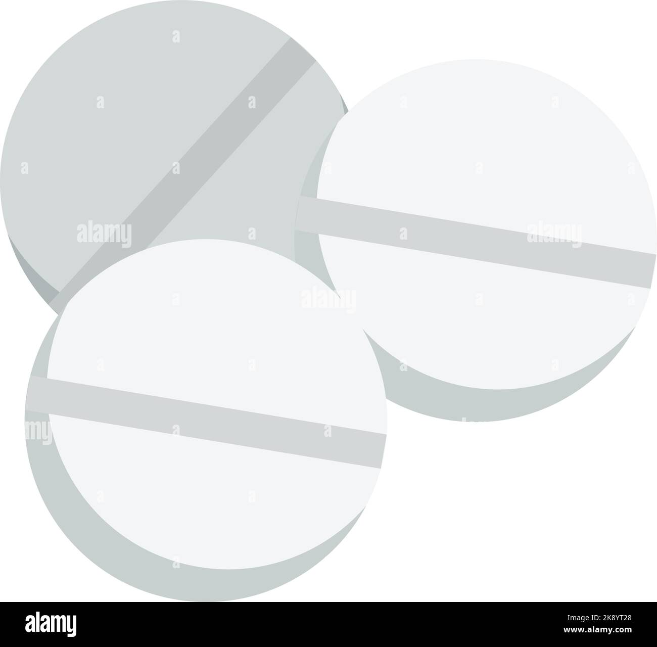 Round pill icon cartoon vector. Medicine cold Stock Vector Image & Art ...