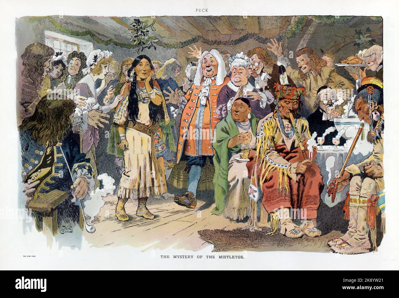 PUCK spread - The mystery of the mistletoe Illustration by Will ...