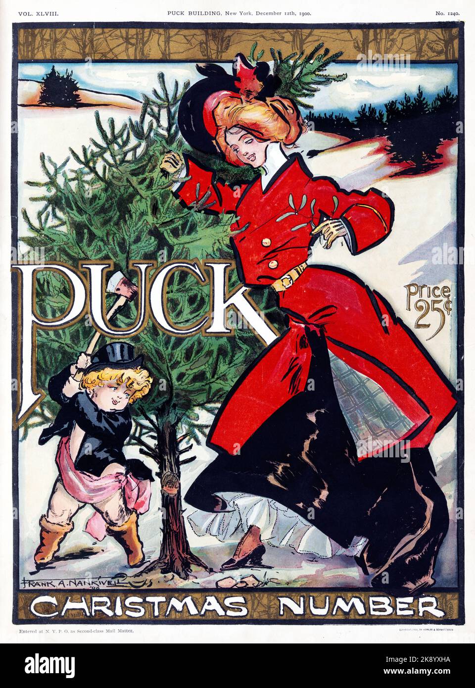 PUCK cover - Christmas number - Artwork by Frank A. Nankivell 1900 ...