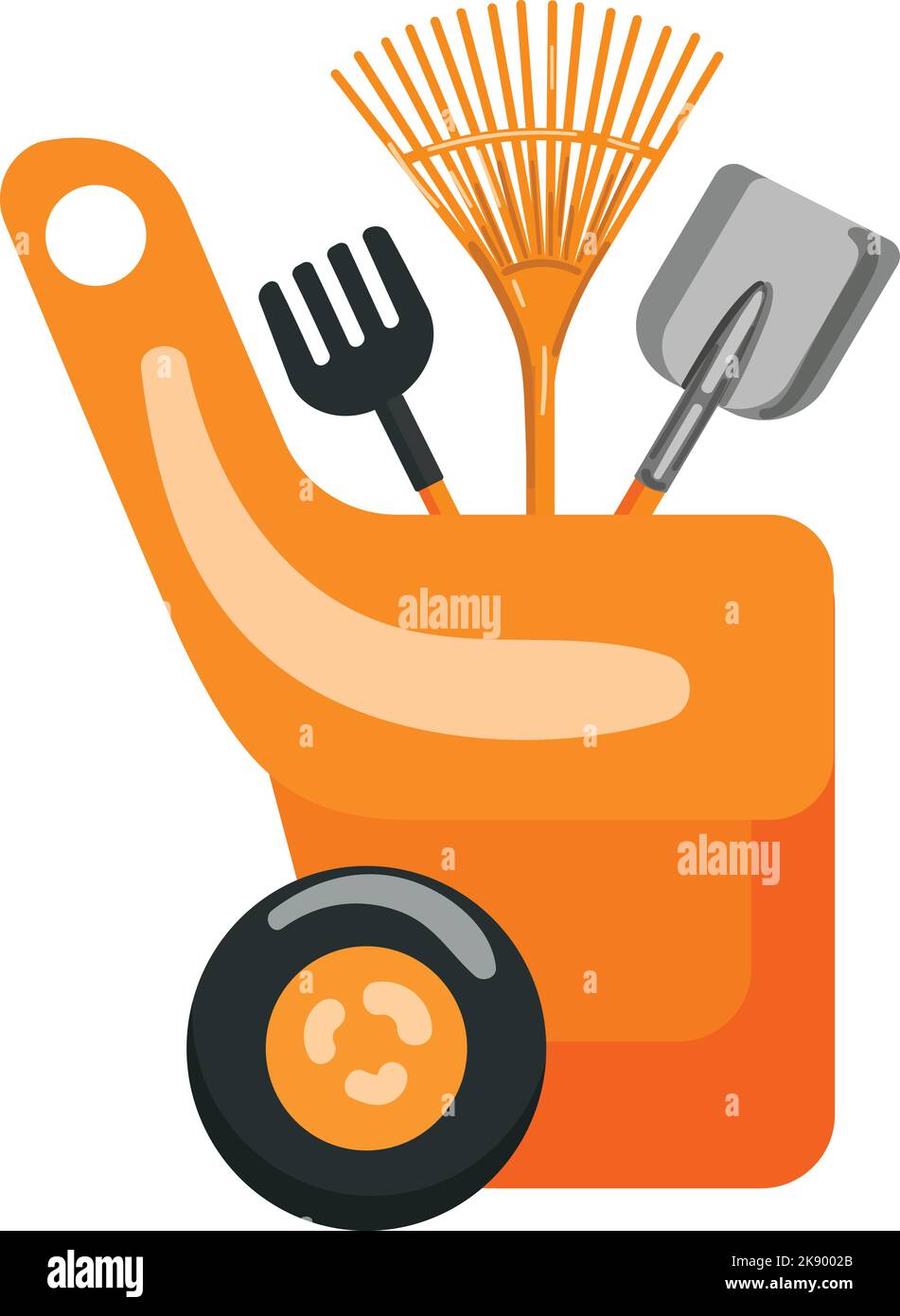 Hose and cart Cut Out Stock Images & Pictures - Alamy