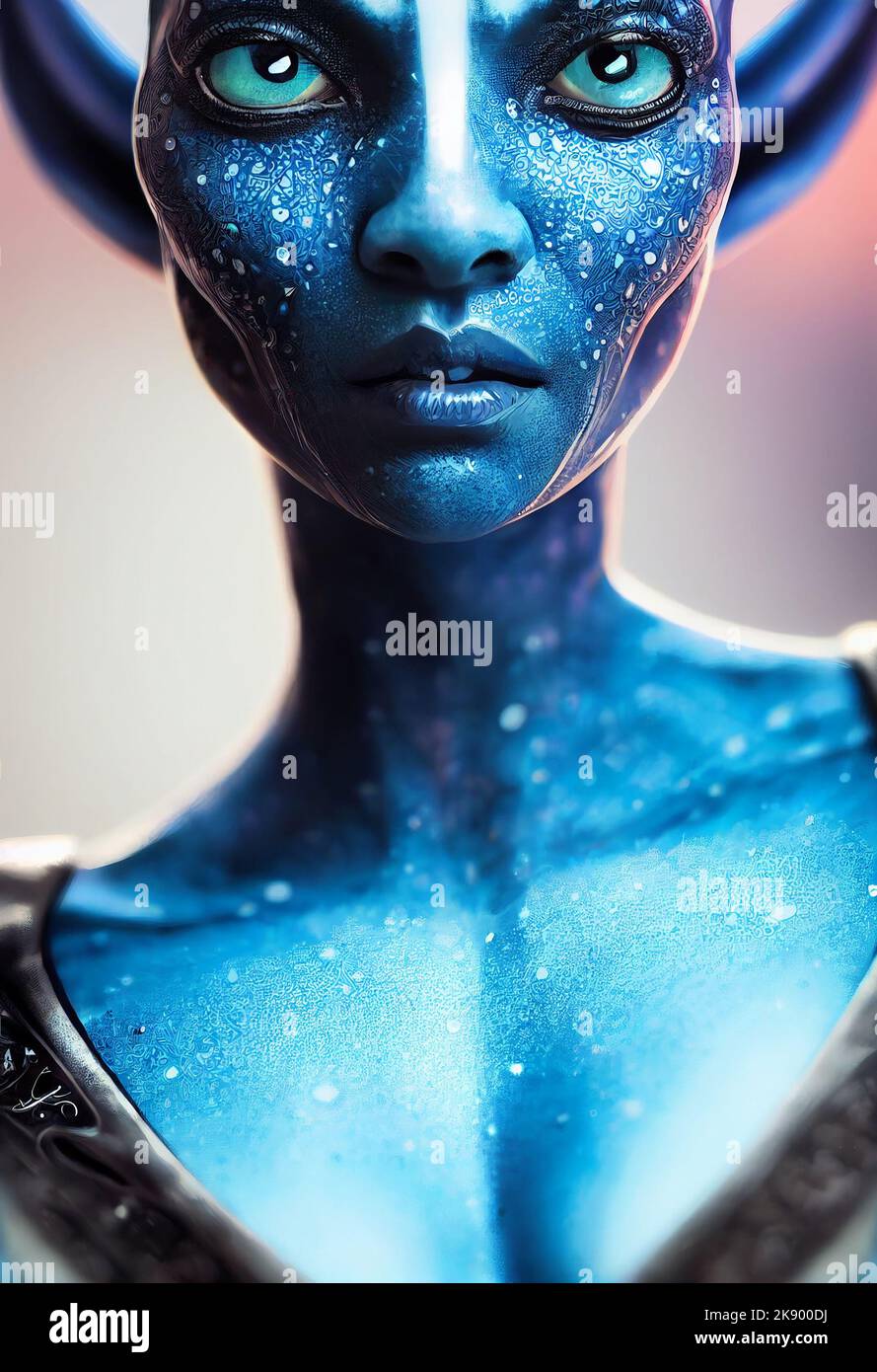 Realistic alien portrait hi-res stock photography and images - Alamy