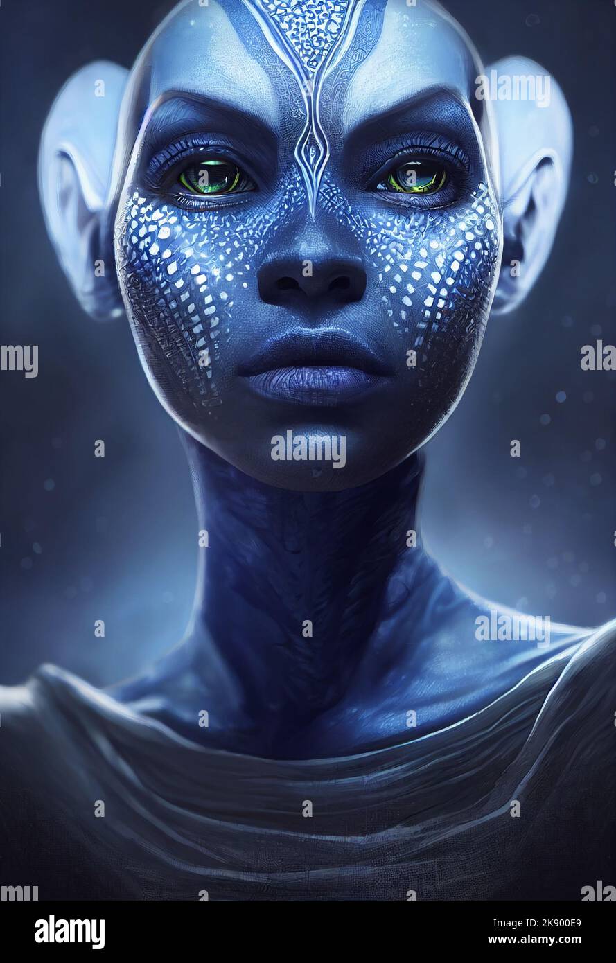 Realistic alien portrait hi-res stock photography and images - Alamy