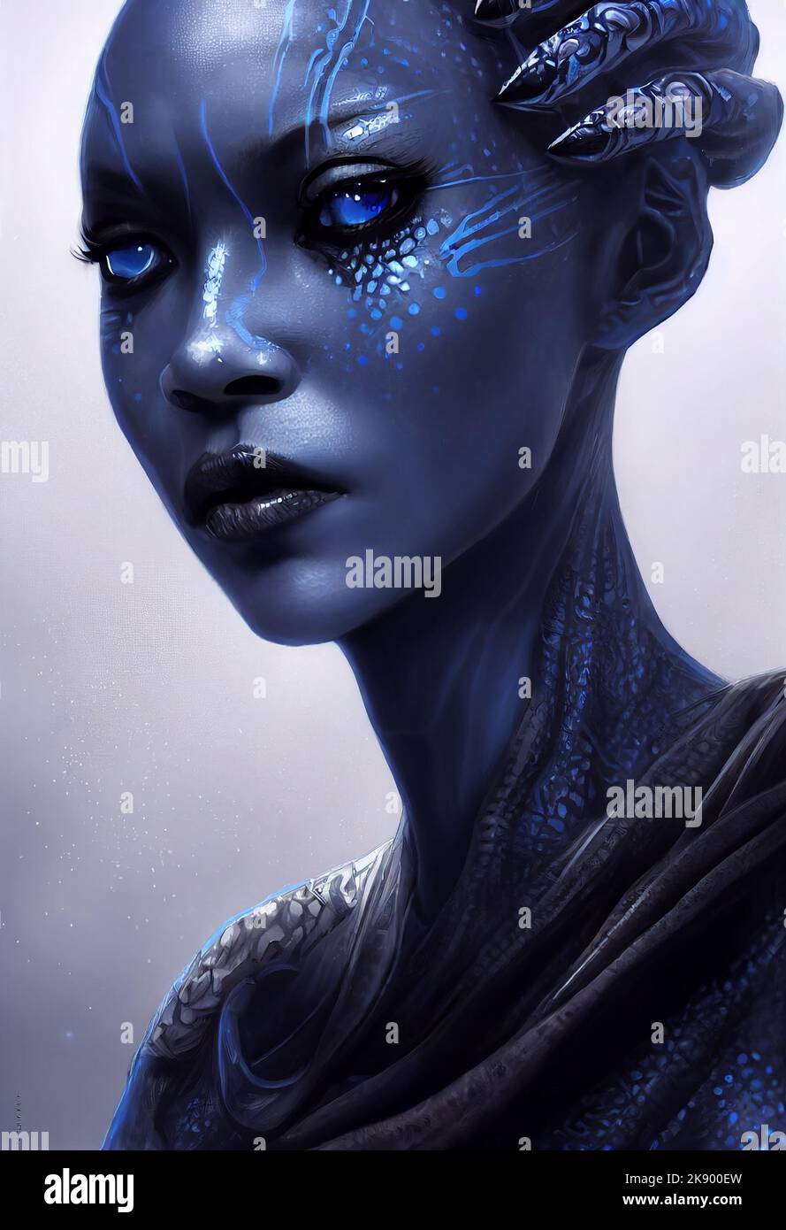 Realistic alien portrait hi-res stock photography and images - Alamy