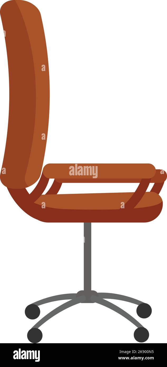 Office desk chair icon cartoon vector. Side back Stock Vector Image ...