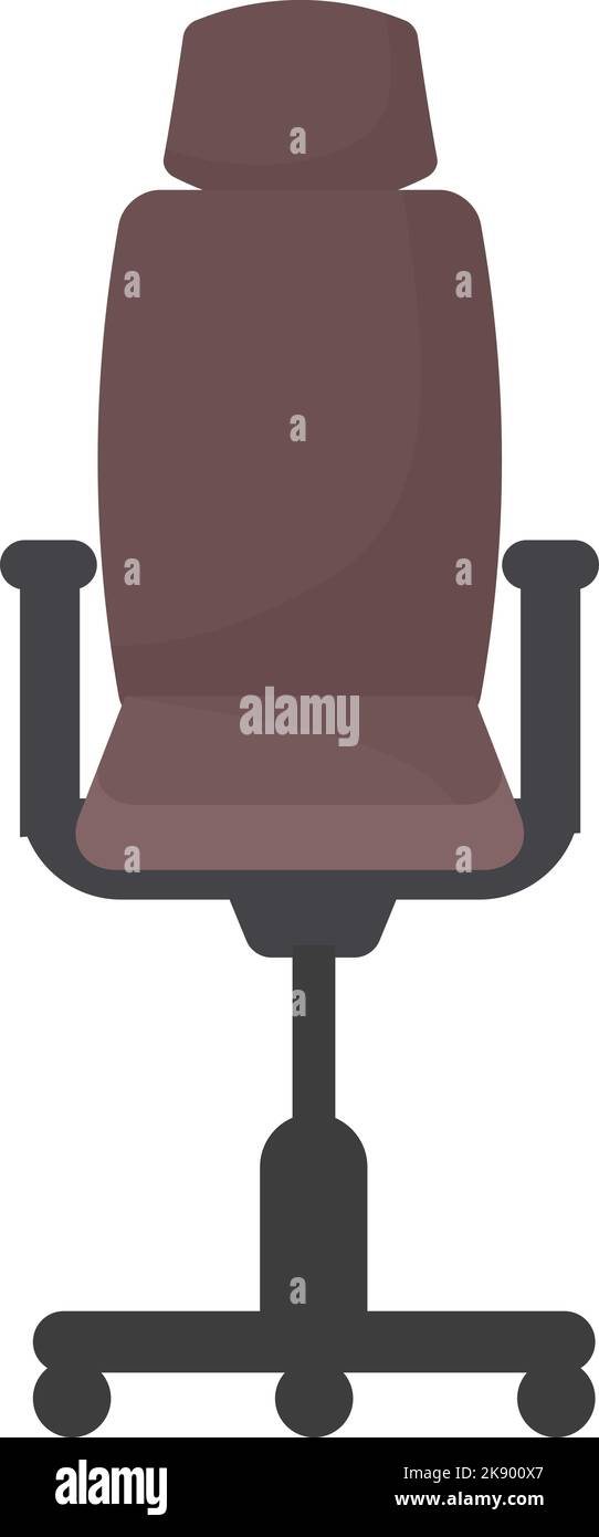 Black leather chair rear view Stock Vector Images - Alamy