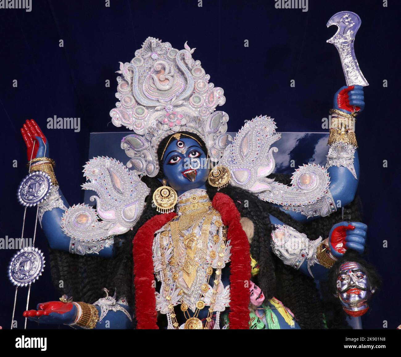 The kali puja pandal hi-res stock photography and images - Alamy