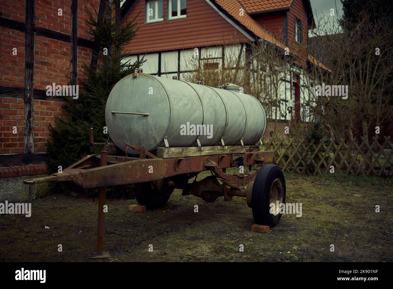 Old rusty trailer tank hi-res stock photography and images - Alamy