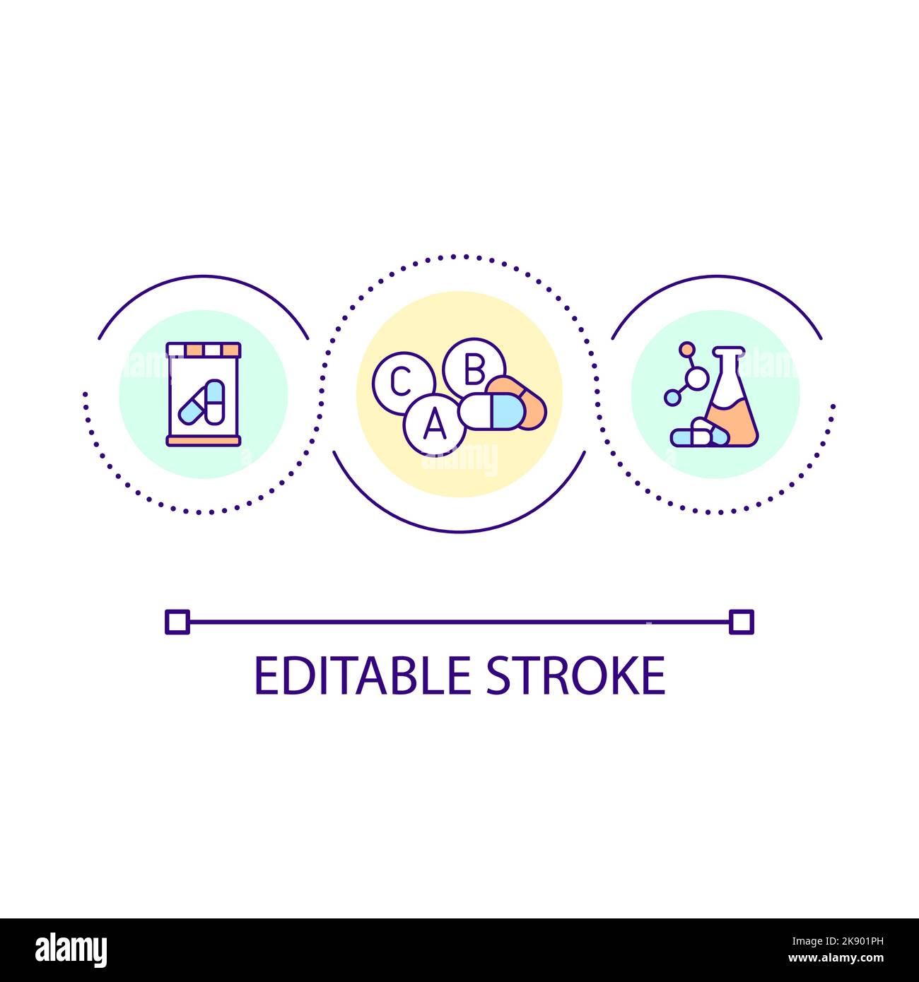 Pharmaceuticals industry loop concept icon Stock Vector Image & Art - Alamy