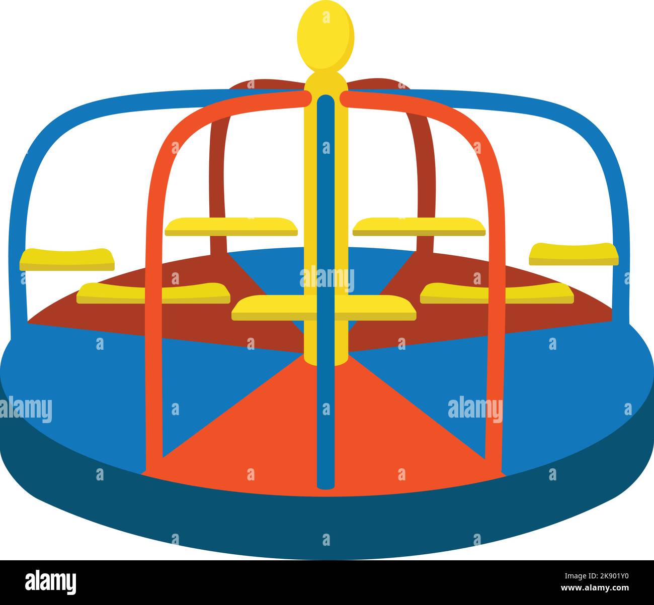 Merry go round icon cartoon vector. Game play Stock Vector Image & Art ...