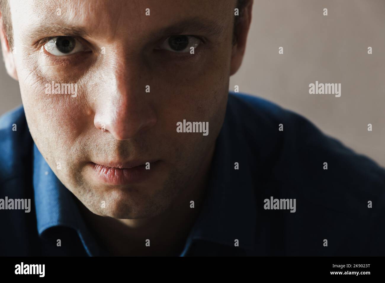 Man face close up model hi-res stock photography and images - Alamy