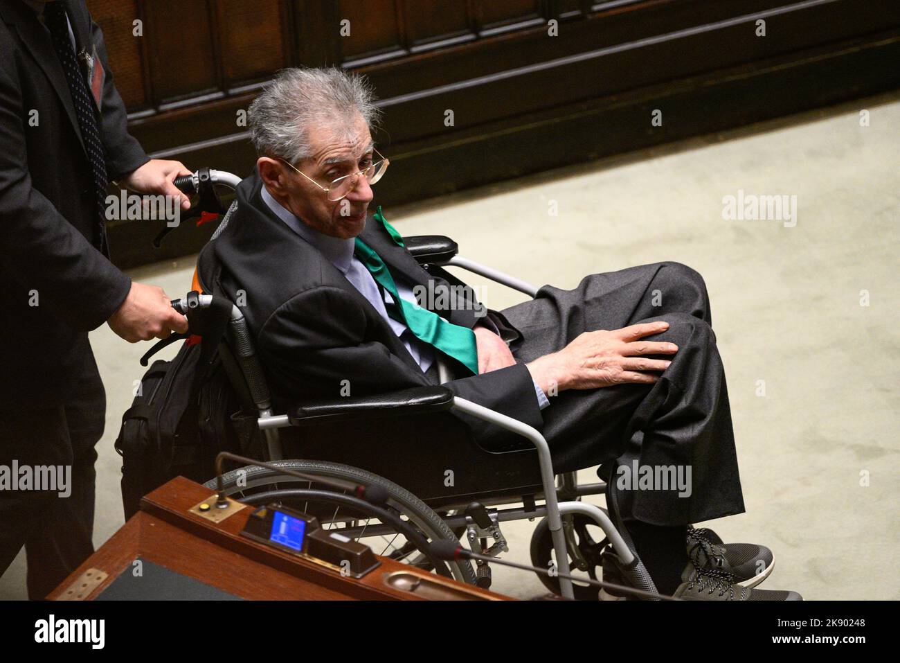 Rome, Italy. October 25, 2022, Umberto Bossi during the session in the ...