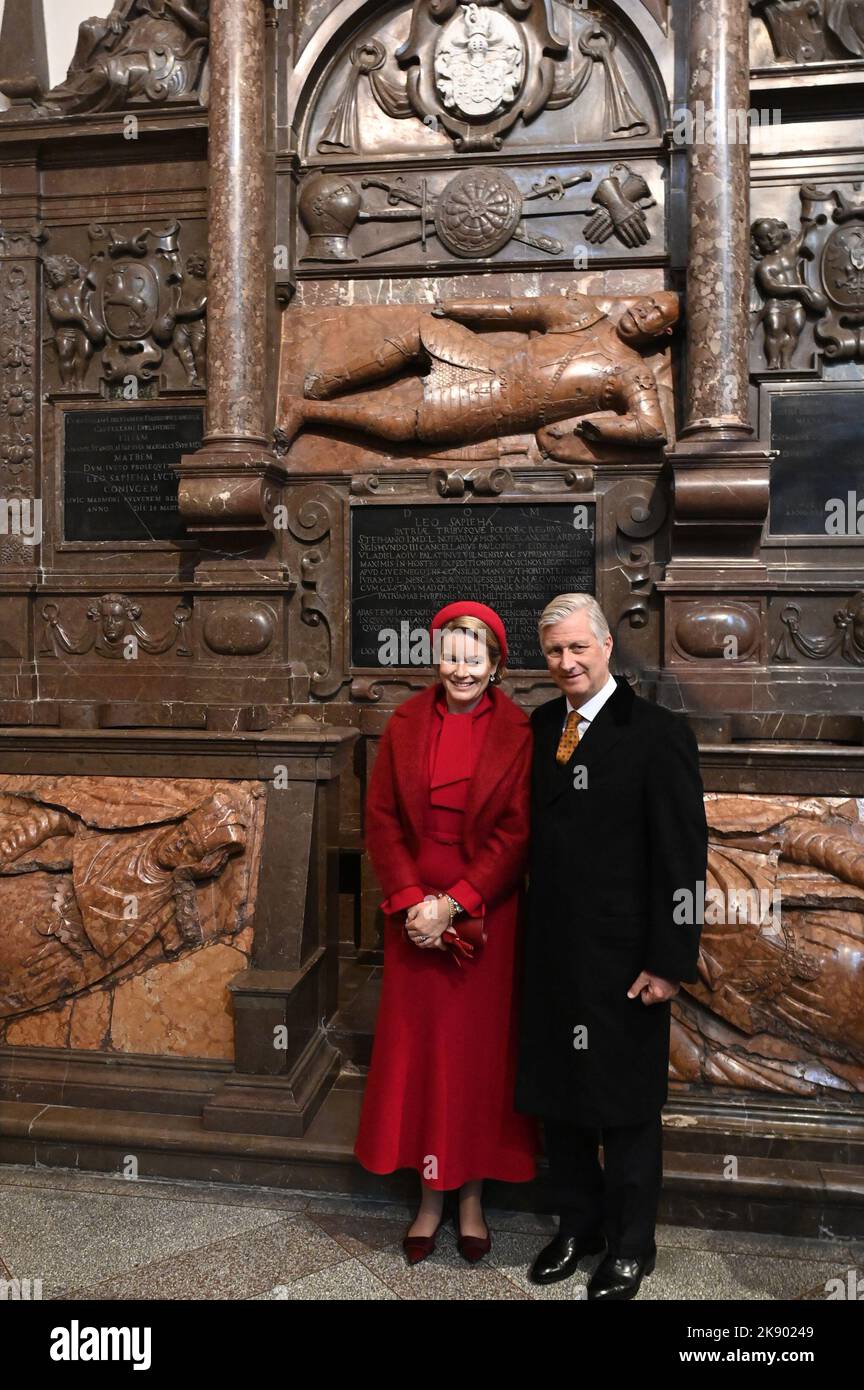 Queen Mathilde of Belgium and King Philippe - Filip of Belgium pictured ...