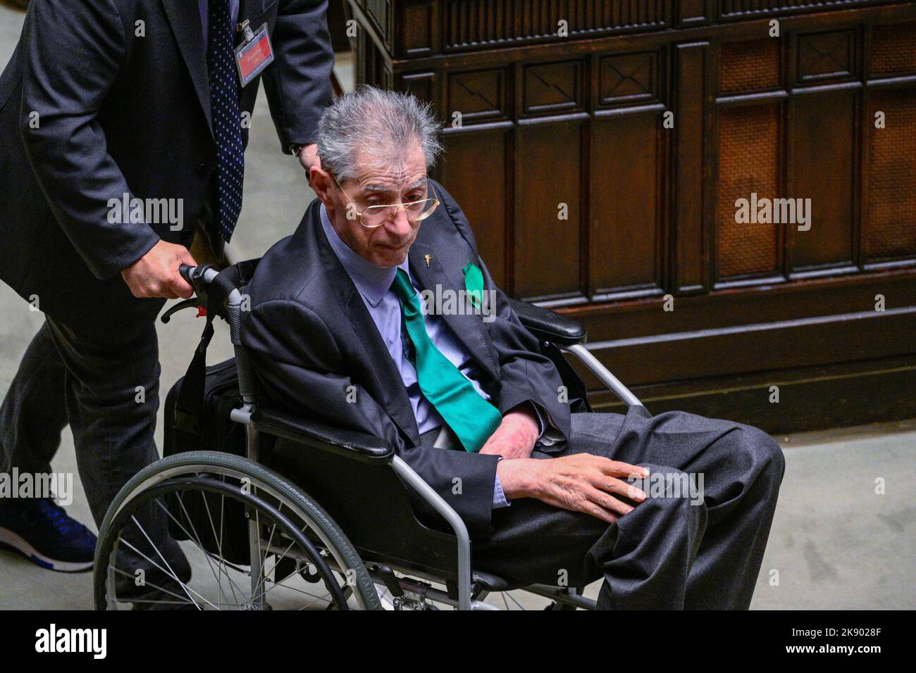 Rome, Italy. October 25, 2022, Umberto Bossi during the session in the ...