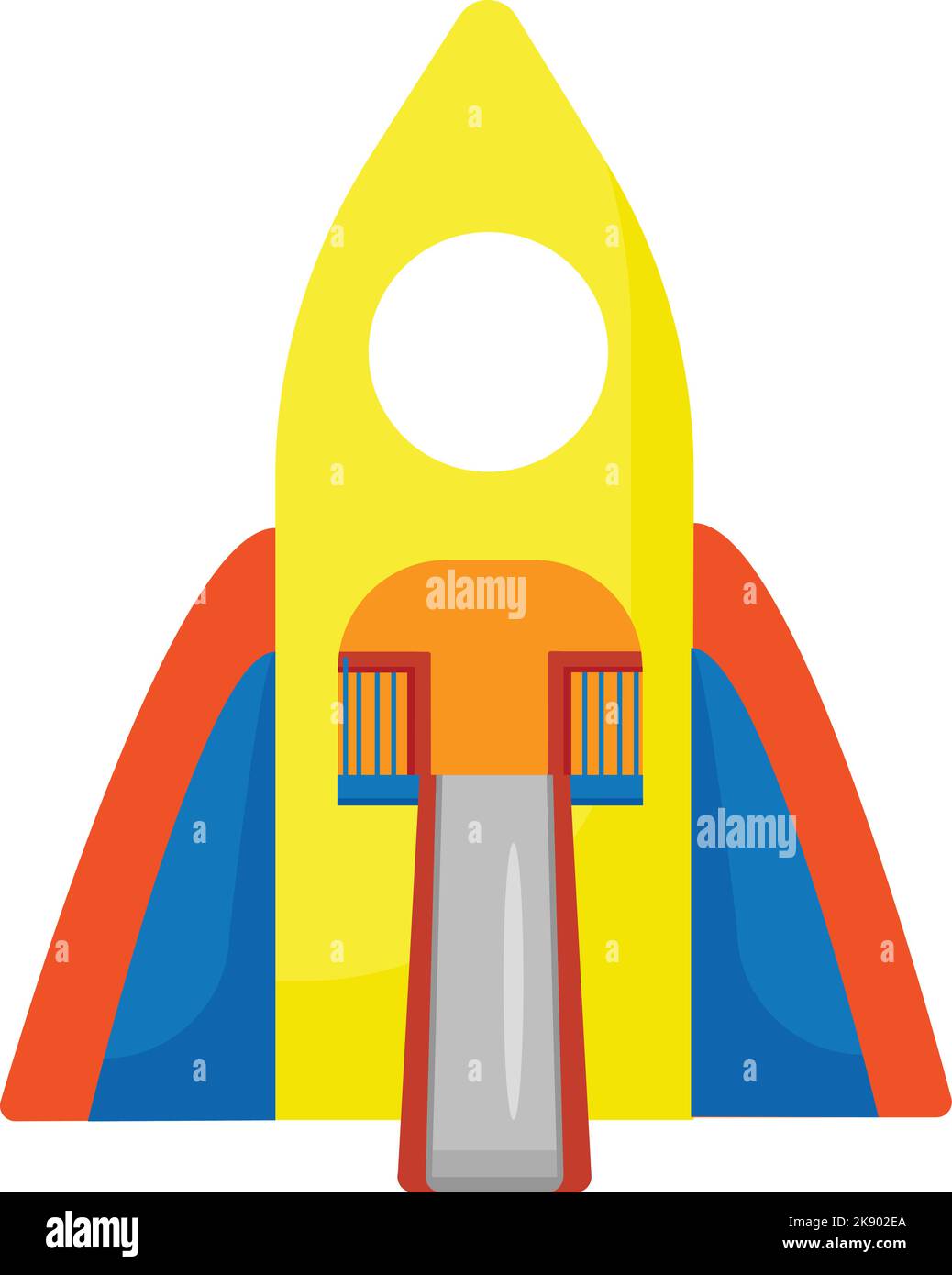 Slide rocket icon cartoon vector. Park outdoor Stock Vector Image & Art ...