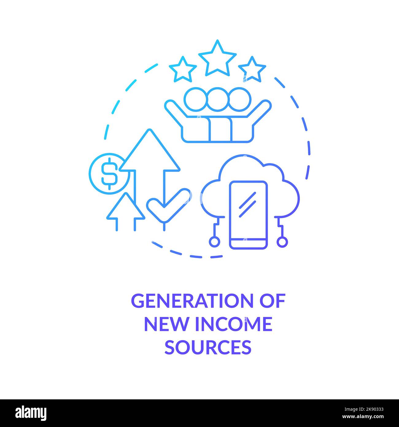 Business opportunities blue gradient concept icon Stock Vector Image & Art - Alamy