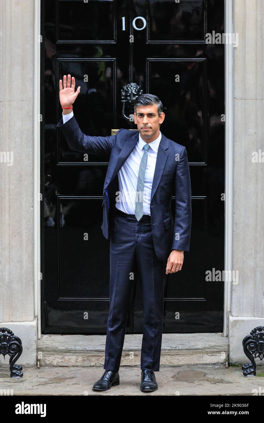 London Uk 25th Oct 2022 Rishi Sunak New British Prime Minister