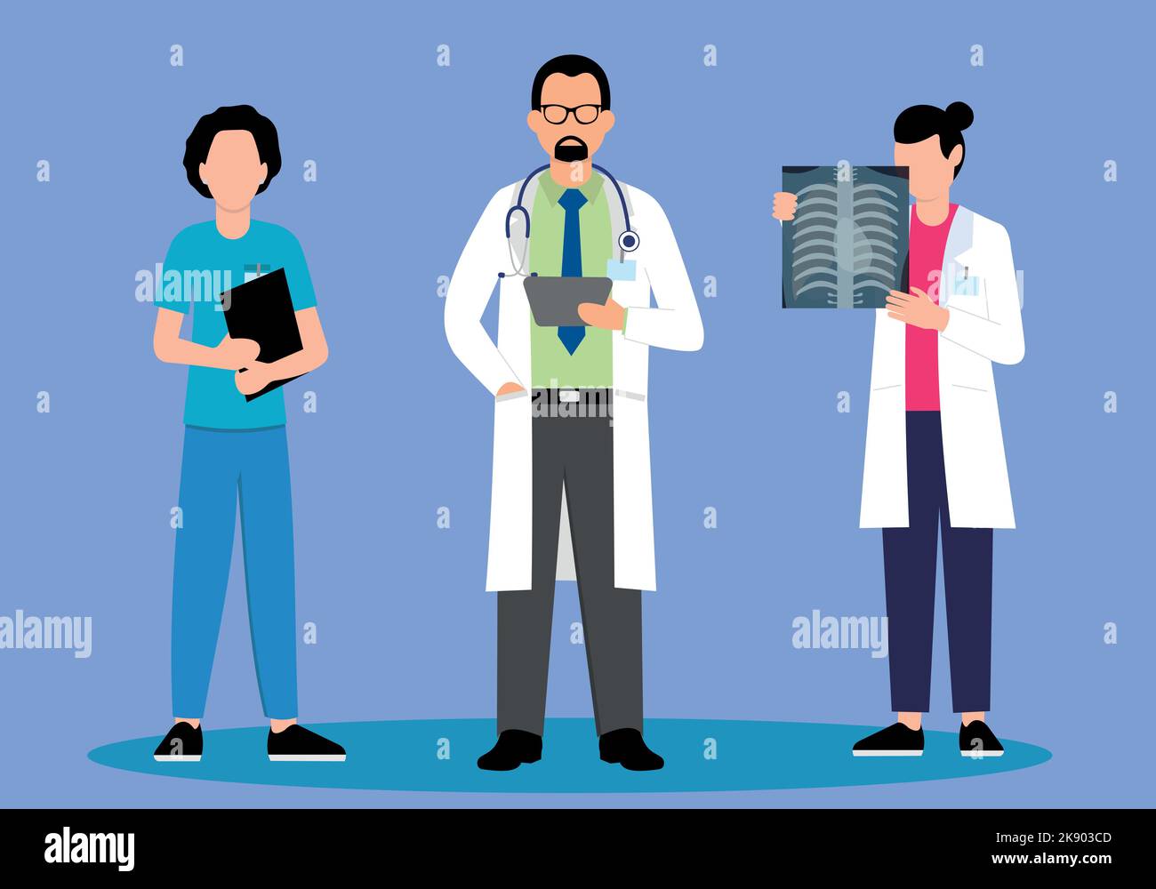 Cartoon female doctor wearing Stock Vector Images - Alamy