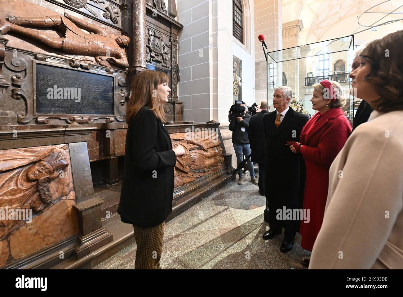 Queen Mathilde of Belgium and King Philippe - Filip of Belgium pictured ...