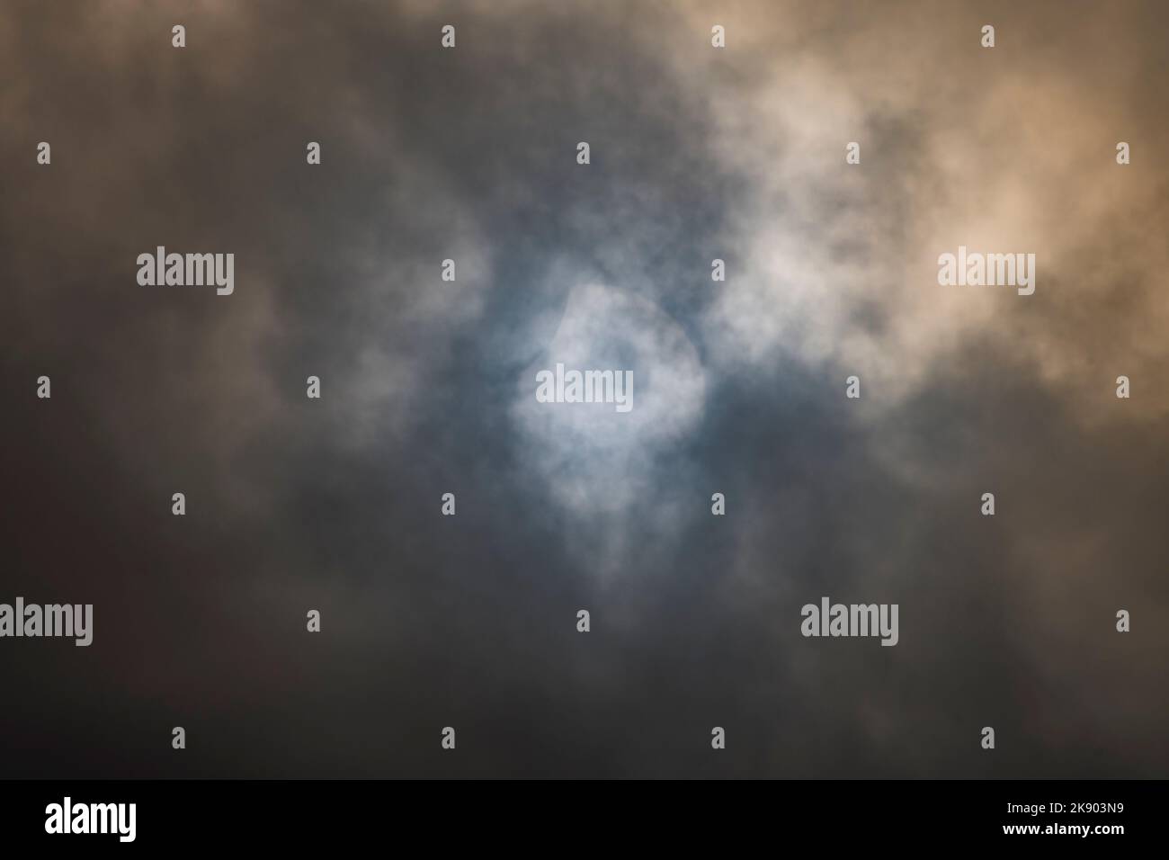 co. Wexford, Ireland. 25 October 2022. The partial saros solar eclipse ...