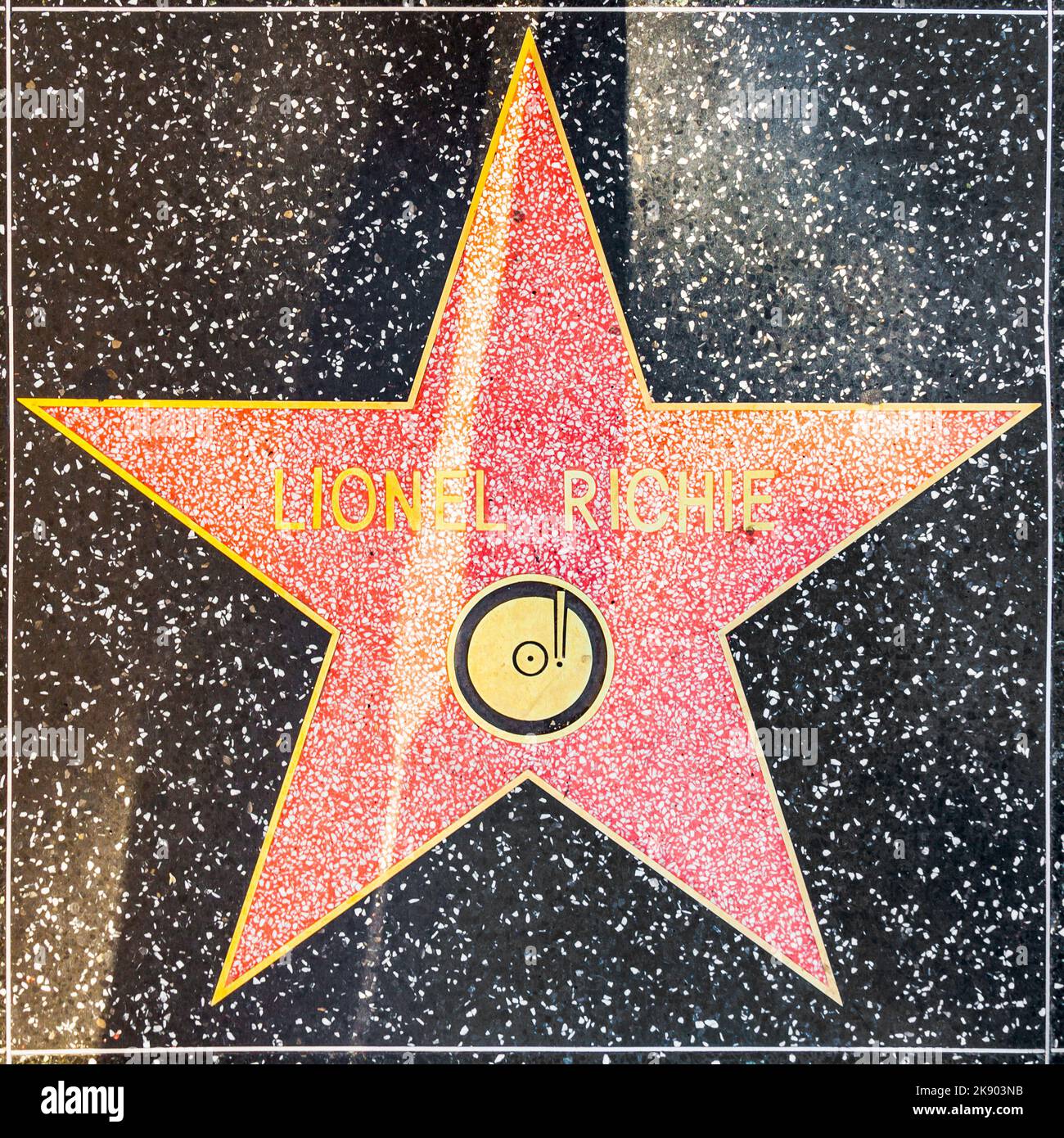 Los Angeles, USA - June 24, 2012: Lionel Richie's star on Hollywood ...