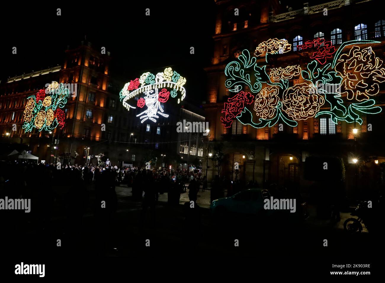 Mexico City, Mexico. 24th Oct, 2022. The lighting of the luminaries of ...