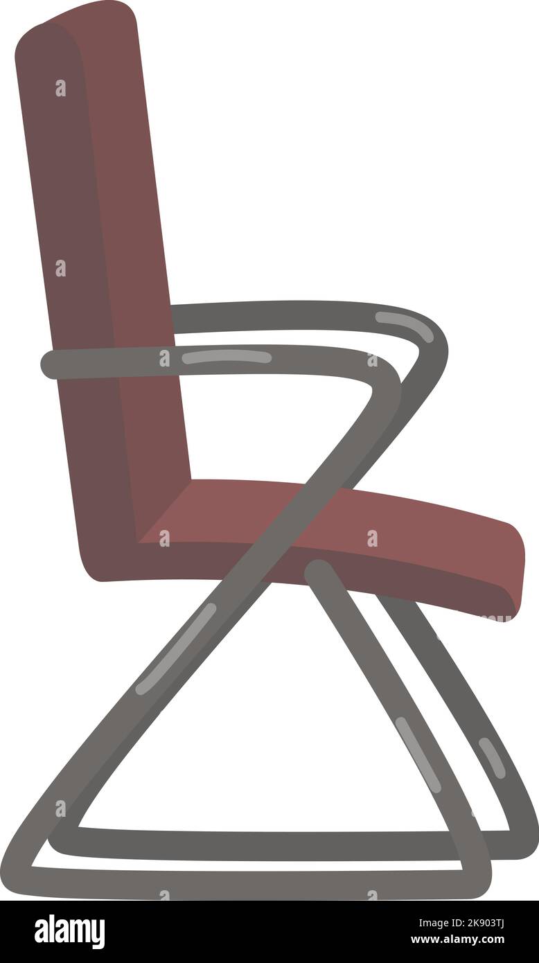 Front desk chair icon cartoon vector. Office back Stock Vector Image ...