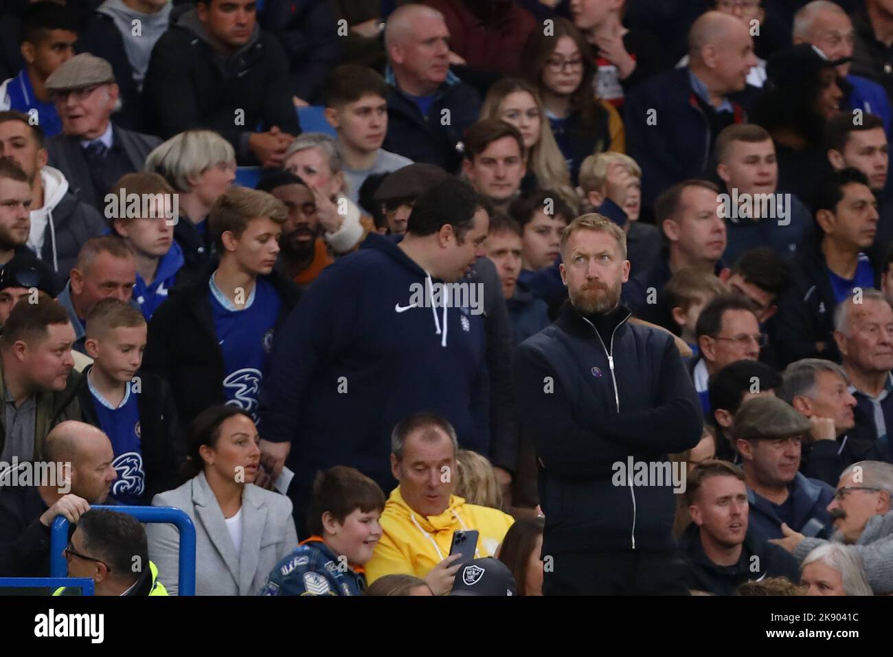 Manager of Chelsea, Graham Potter looks on - Chelsea v Manchester ...