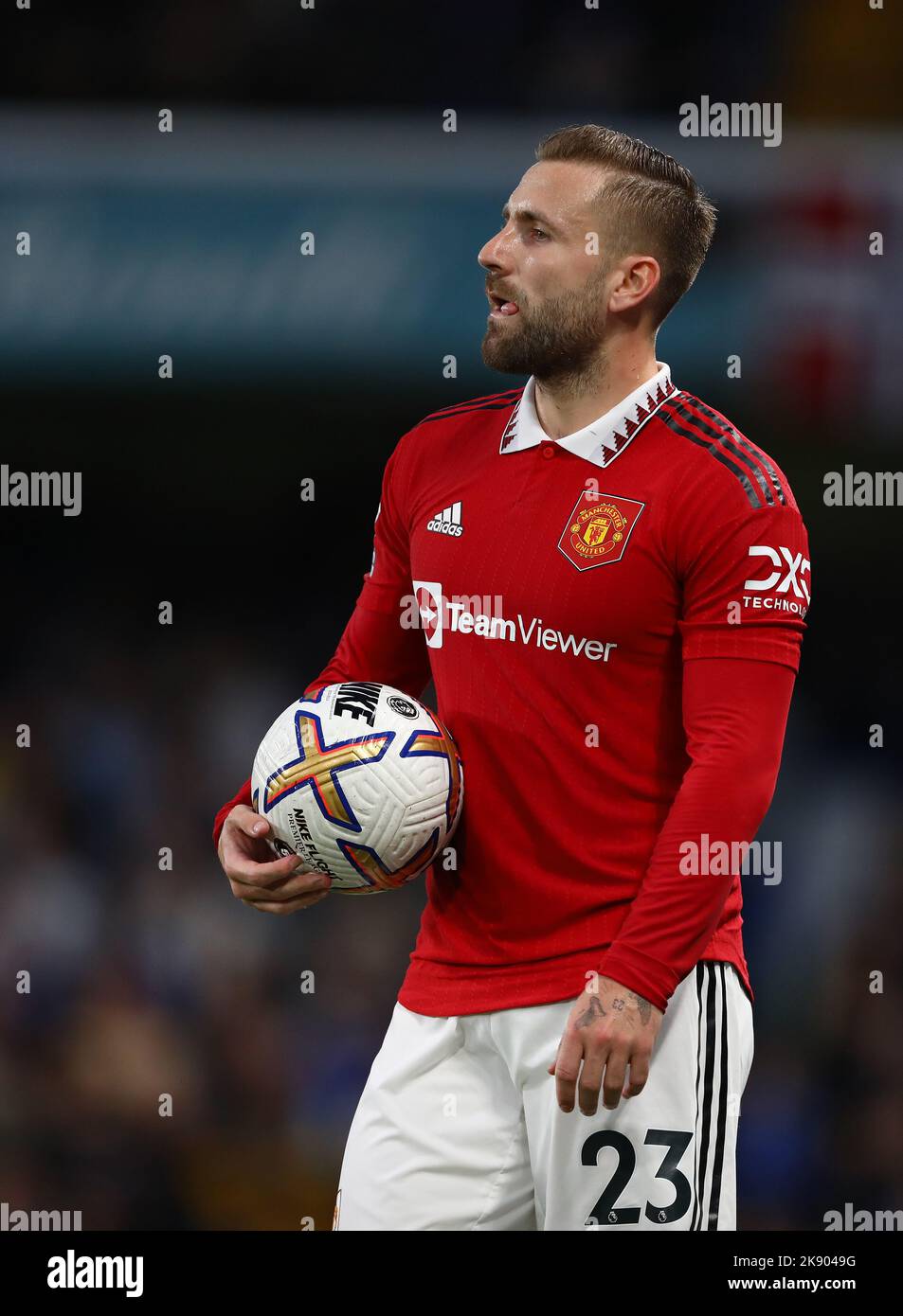 Luke Shaw of Manchester United - Chelsea v Manchester United, Premier ...