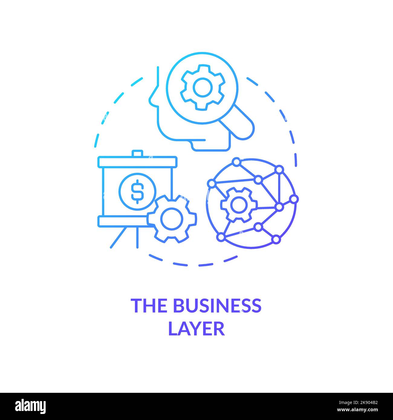 Business digital transformation blue gradient concept icon Stock Vector Image & Art - Alamy